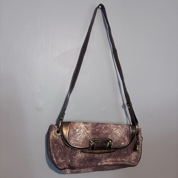 Brahmin | Bags | Brahmin Patent Python Euc Handbag | Poshmark